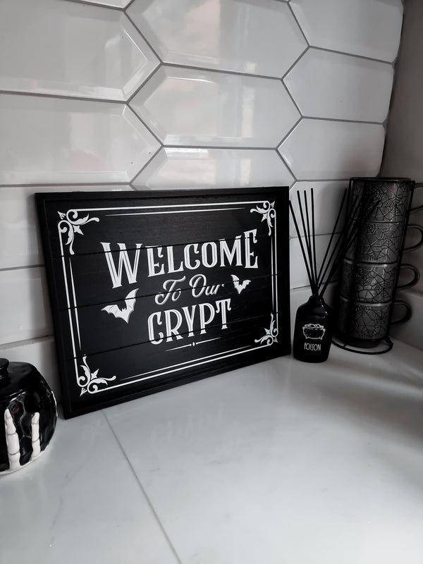 Welcome To Our Crypt Wall Plaque – Ink Street