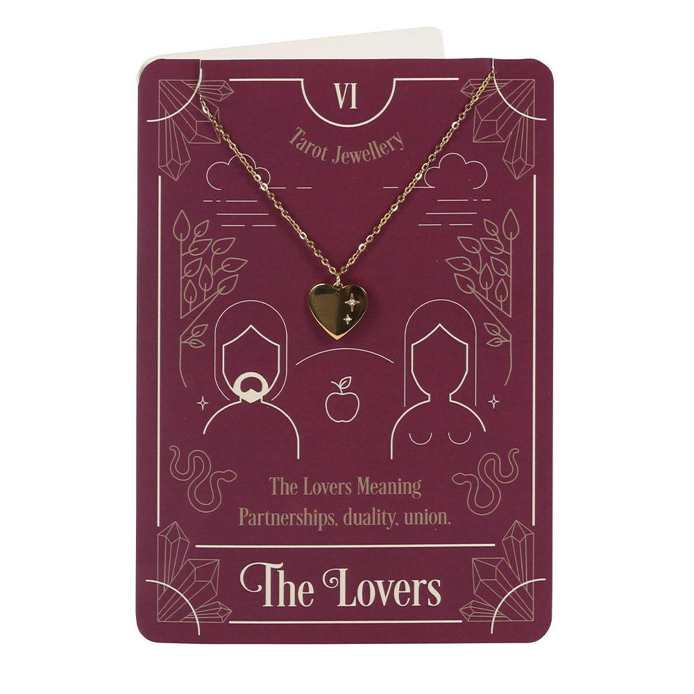 The Lovers Tarot Necklace on Greeting Card – Ink Street
